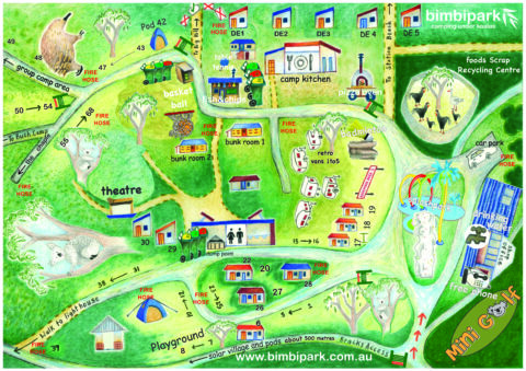 Bimbi Park Site Map